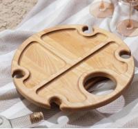 China Foldable Serving Tray Portable Wine Table with Save Space Function and Customized Logo for sale