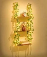 China Home Furniture 3 Tier Macrame Wall Hanging Shelf with Wooden Floating Storage Shelves for sale