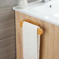 China 8 Inch Wall Mounted Decorative Wooden Towel Rail for Bathroom Bath Customized Logo for sale
