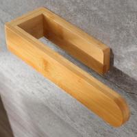 China 8 Inch Wall Mounted Decorative Wooden Towel Rail for Bathroom Bath Customized Logo for sale