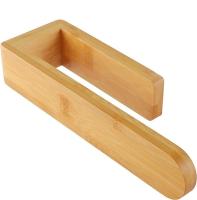 China 8 Inch Wall Mounted Decorative Wooden Towel Rail for Bathroom Bath Customized Logo for sale