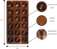 China Kitchen Organization Home Appliance Double Layer Wooden Egg Tray with Customized Logo for sale