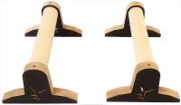 China Anniversary Yoga Fitness Handstand Calisthenics GYM Bar Training Wooden Parallettes for sale