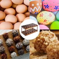 China Kitchen Organization Home Appliance Double Layer Wooden Egg Tray with Customized Logo for sale