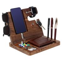 China Custom Size Cell Phone Holder and Key Holder Craft for Multi-Functional Nightstand for sale