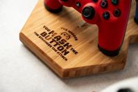 China Adjustable Gamer Stand The Ideal Combination of Bamboo and Acrylic for Optimal Gaming for sale