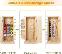 China 360 Degree Rotating Wooden Thread Holder Ideal Storage for DIY Spools Thread Braiding for sale