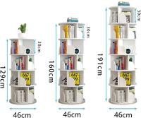 China Customized Logo Colorful 360 Degree Rotating Bookcase for Children's Book Storage for sale