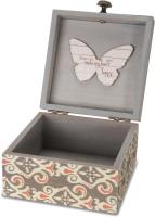 China Customized Logo Acceptable Environmental Simple Spirits-Patterned Butterfly Jewelry Box for sale