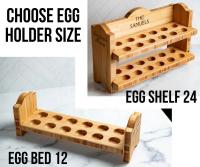 China Eco-Friendly Bamboo Rustic Wooden Egg Holder for Fridge Burning or Custom Request for sale