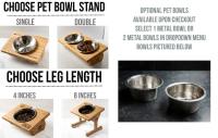 China 15-Degree Tilt Pet Bowl Stand Customized Wood Printing Laser Engrave Two Removable Bowls for sale