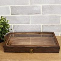 China Rectangle Wooden Jewelry Tray With LED for Custom Natural Wood Jewelry Holder Boxes for sale