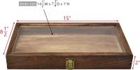 China Rectangle Wooden Jewelry Tray With LED for Custom Natural Wood Jewelry Holder Boxes for sale