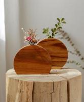 China Modern Design Style Wooden Vase Capable of Inserting Flowers for Anniversary Occasion for sale