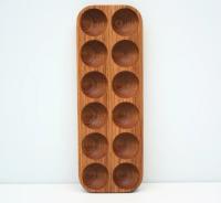 China Practical Single Tier Wooden Egg Holder for Countertop Organization for sale
