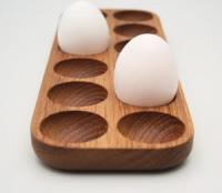 China Practical Single Tier Wooden Egg Holder for Countertop Organization for sale