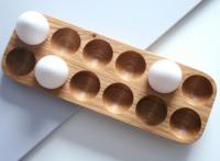 China Practical Single Tier Wooden Egg Holder for Countertop Organization for sale