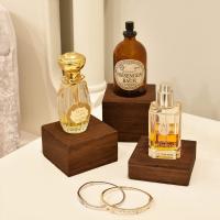 China 3 Different Height Stands Wooden Display Risers Set Custom Logo Varnishing Printing Handling for sale