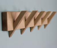China Stylish and Sustainable Bathroom Organization with this Wooden Wall Mounted Coat Rack for sale