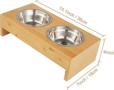 China Functional Raised Stand Cat Food and Water Bowls Diner Pet Feeder for Busy Pet Owners for sale