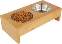 China Functional Raised Stand Cat Food and Water Bowls Diner Pet Feeder for Busy Pet Owners for sale
