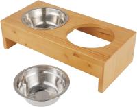 China Functional Raised Stand Cat Food and Water Bowls Diner Pet Feeder for Busy Pet Owners for sale