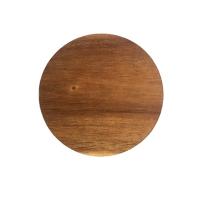 China Round Coffee Cup Mat Decoration 10X0.9cm Acacia Wood Coasters with Advanced Printing for sale