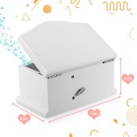 China Medium White Wooden Ballerina Jewelry Box With Mirror For Personalized Organization for sale