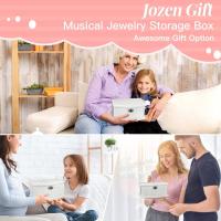China Medium White Wooden Ballerina Jewelry Box With Mirror For Personalized Organization for sale