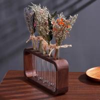 China Space-Saving Hydrophilic Plants Vase with High Quantity Advantage in Transparent Glass for sale