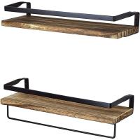 China Wood Wall Mounted Storage Shelves Adjustable for Kitchen and Bathroom Organization for sale