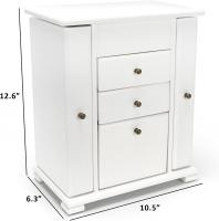 China Custom Logo Rustic Weathered White Jewelry Packaging 4 Layer Wooden Jewelry Boxes for sale