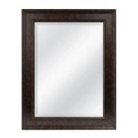 China Rustic Farmhouse Living Room Decor Wooden Wall Hanging Mirror in Plain Colo for sale
