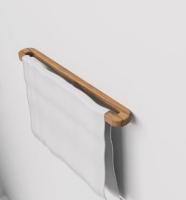 China As your request Bathroom Wooden Towel Holder Wall Mounted Long Hanger Dryer Display Rack for sale
