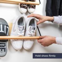 China Customized Logo Acceptable Modern Wall Mounted Shoe Rack for All-Season for sale
