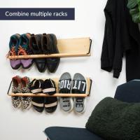 China Customized Logo Acceptable Modern Wall Mounted Shoe Rack for All-Season for sale