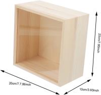 China Wooden Box Desktop Accessories Case Decorative Wood Treasure Clear Lid Small Display for sale
