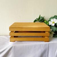 China Custom Size 3 Layer Bamboo Cupcake Stand for Party Fruits Snacks Serving Tray OEM ODM for sale