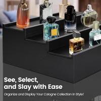 China 3 Tier Cologne Stand Perfume Organizer with Hidden Comp Customized Logo Acceptable for sale