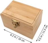 China Wooden Bamboo Jewelry Storage Drawer Organizer with Sliding Lid Earring Storage Case for sale