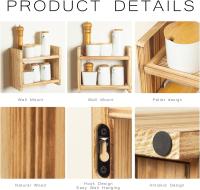 China Keep Your Spices Handy and Organized with this Wooden Spice Rack No. of Tiers Single for sale