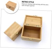 China Wooden Bamboo Jewelry Storage Drawer Organizer with Sliding Lid Earring Storage Case for sale