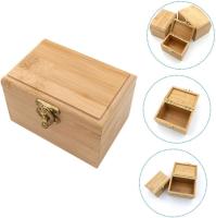 China Wooden Bamboo Jewelry Storage Drawer Organizer with Sliding Lid Earring Storage Case for sale