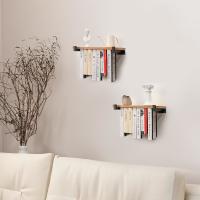 China Double Storage Mini Wooden Box Wall Mount Bookshelf for Unique Spaces and Innovation for sale