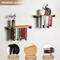 China Double Storage Mini Wooden Box Wall Mount Bookshelf for Unique Spaces and Innovation for sale