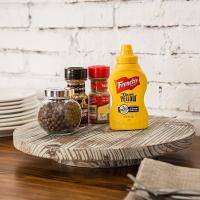 China Wood Lazy Susan Turntable for Kitchen Latest Farmhouse Design Style Printed and Burned for sale