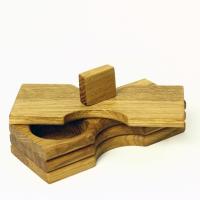 China Custom Spice Jar with Shape High Capacity Wood Spice Holder Seasoning Packing Box for sale