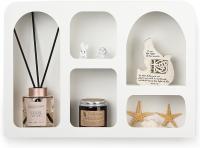 China Boho Nordic Modern Style Wall Decor Customized Logo Floating Wall Shelf with Storage for sale