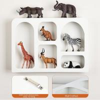 China Boho Nordic Modern Style Wall Decor Customized Logo Floating Wall Shelf with Storage for sale