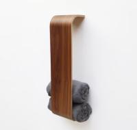 China Effortlessly Organize Your Bathroom with Wall Mounted Wood Spa Shower Towel Stand for sale